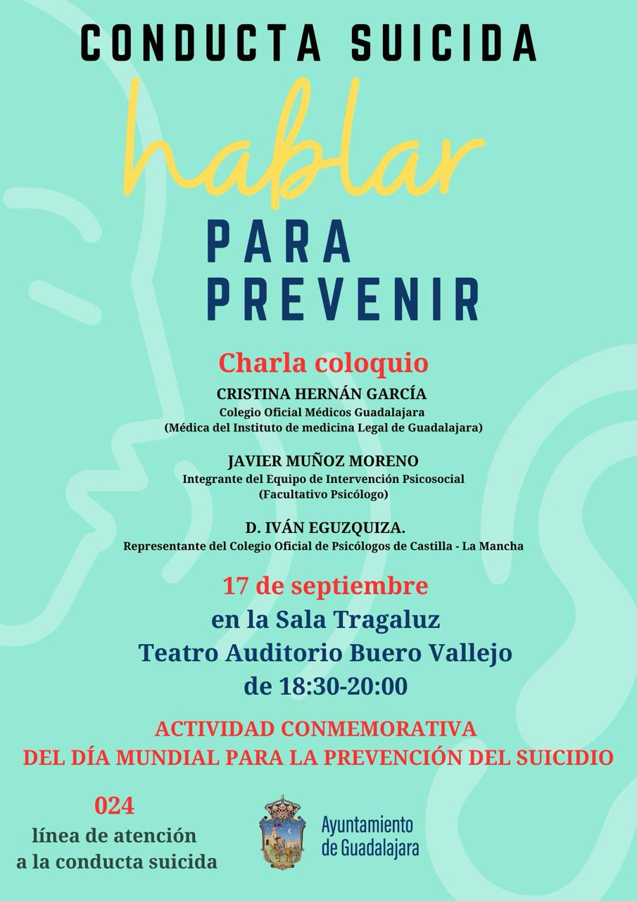 Charla-coloquio: Hablar para prevenir la conducta suicida – Colegio Oficial de la Psicología de ...