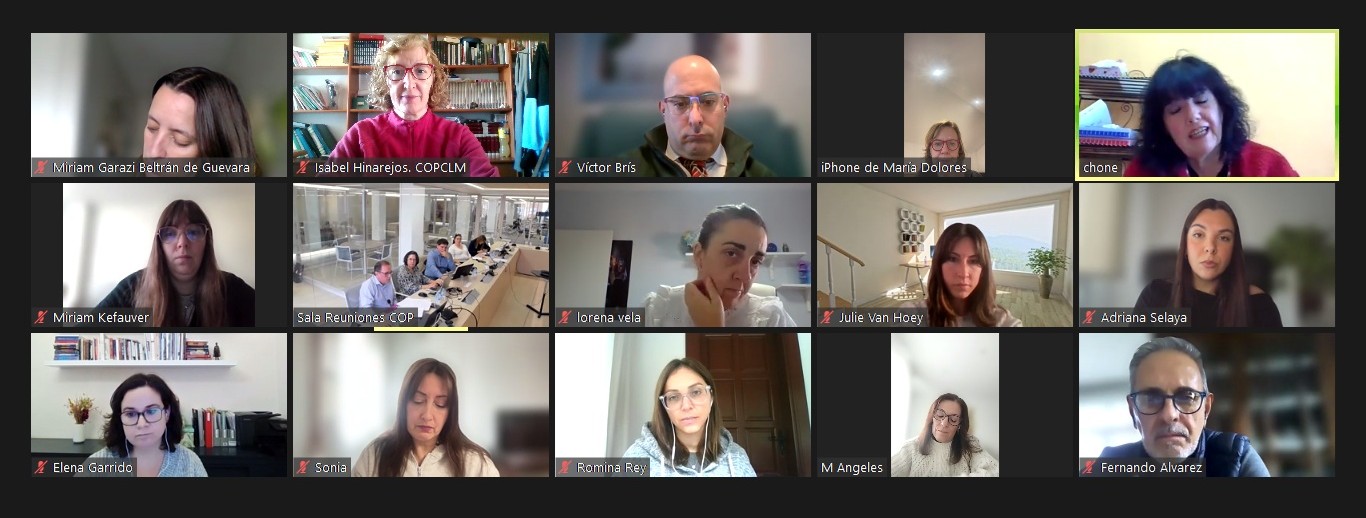 Reunión de la División de Psicología Jurídica del Consejo General de la Psicología de España ...